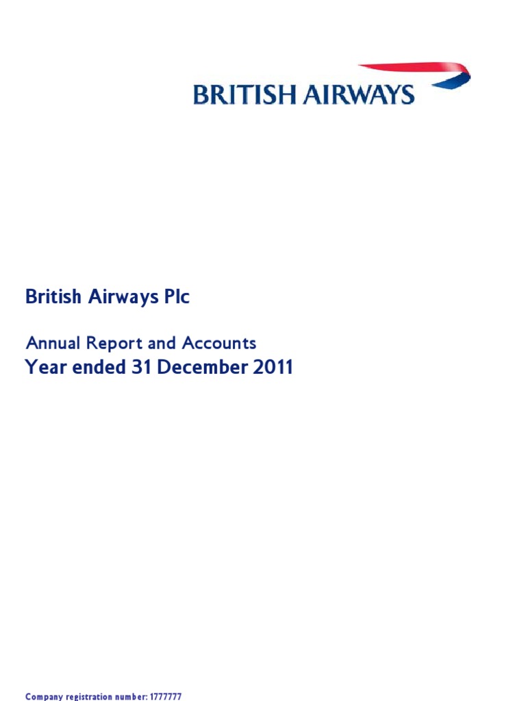 British Airways 2011 Annual Report | PDF | Financial Statement | Audit