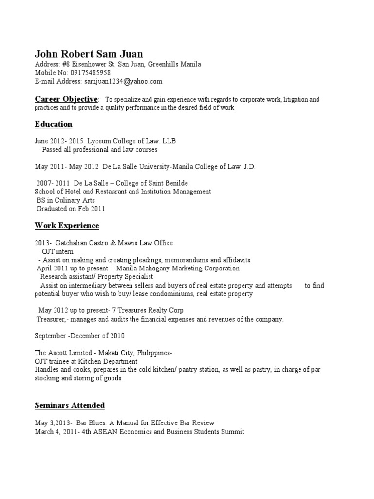 SAM's Resume | PDF