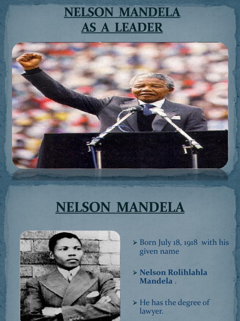 Nelson Mandela: Leadership and Legacy | PDF | Politics | History