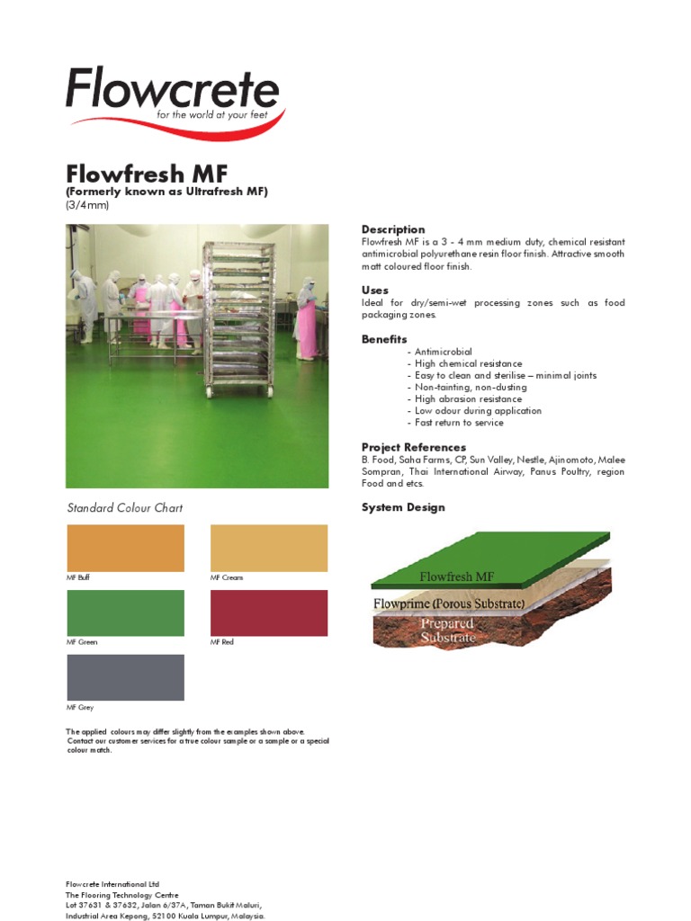 Flowfresh MF | PDF | Concrete | Materials
