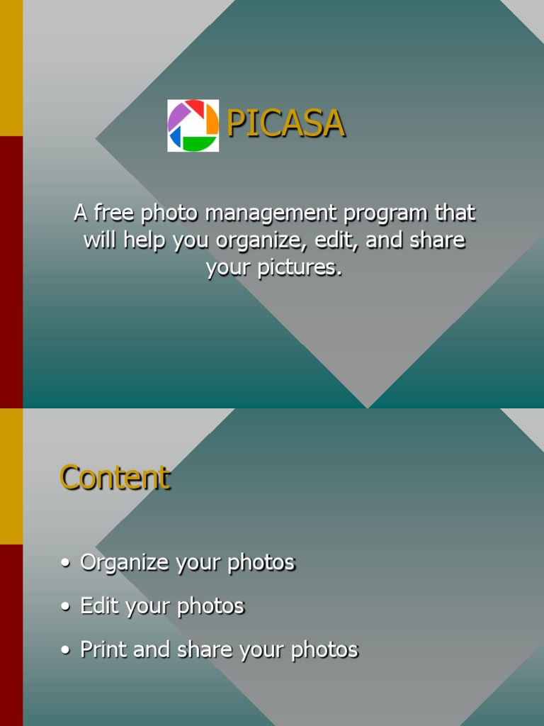 Picasa: A Free Photo Management Program That Will Help You Organize, Edit, and Share Your ...