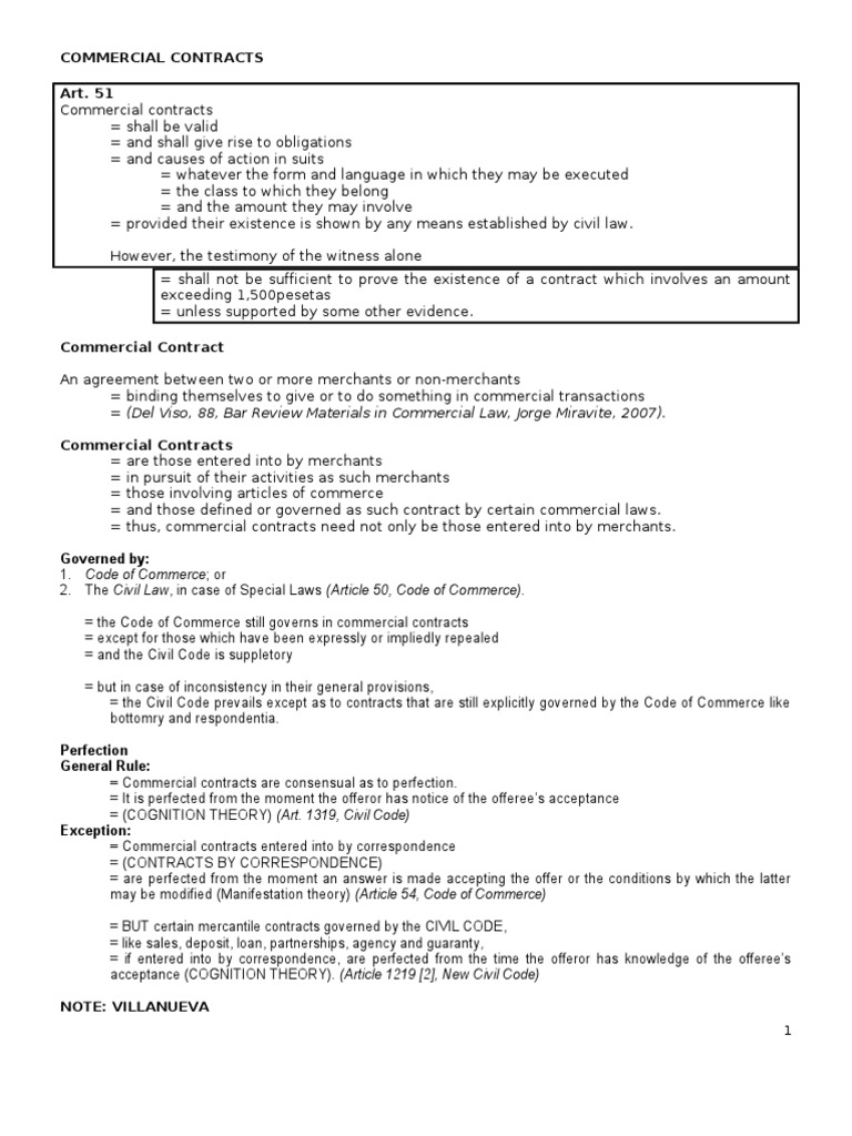 COMMERCIAL CONTRACT TITLE | PDF | Offer And Acceptance | Indemnity