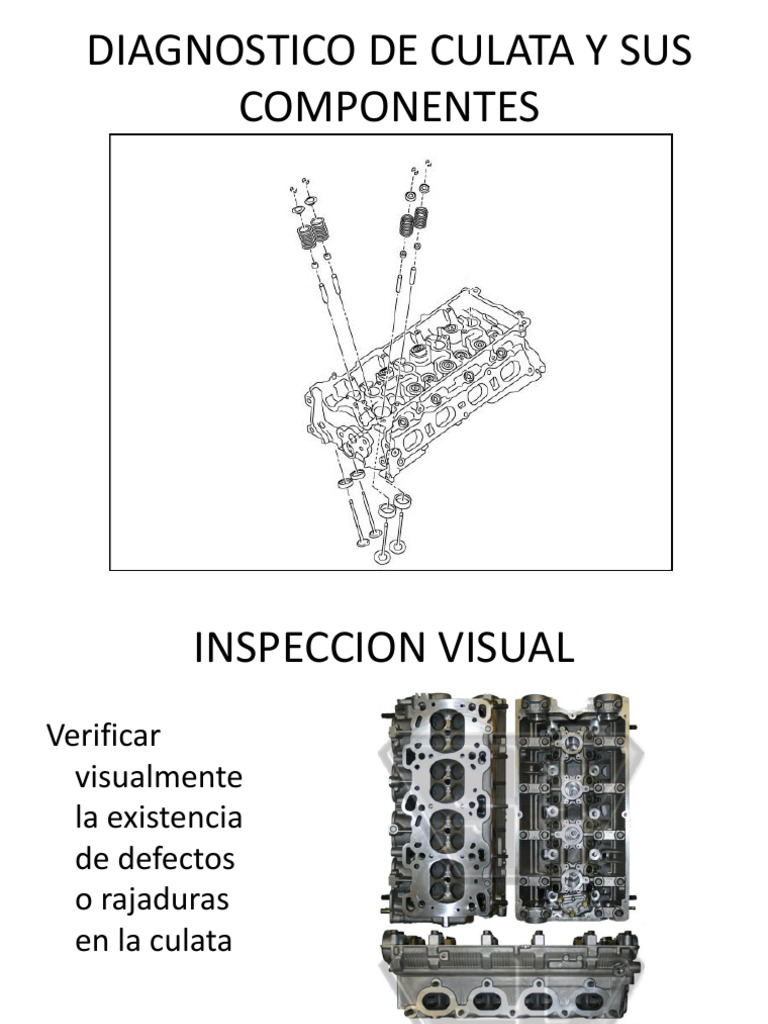 Diagnostico de Culata y Sus Componentes | PDF | Máquinas | Ingeniería ...