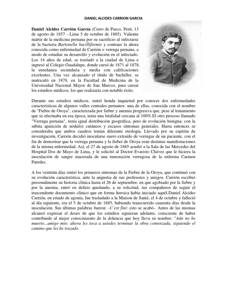 Daniel Alcides Carrion Garcia | PDF | Salud y bienestar | Medicina