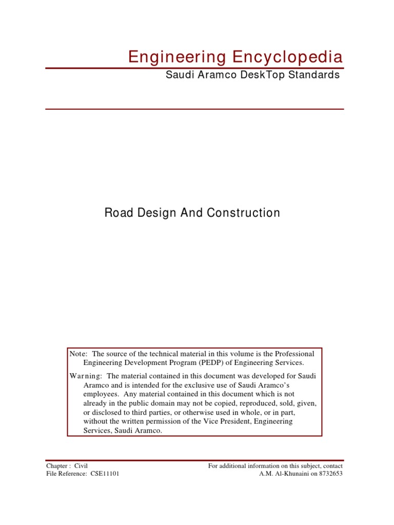 Road Design and Construction Standards | PDF | Road Surface | Road