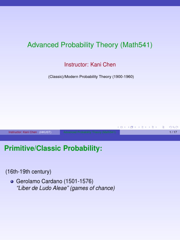 Probability Theory