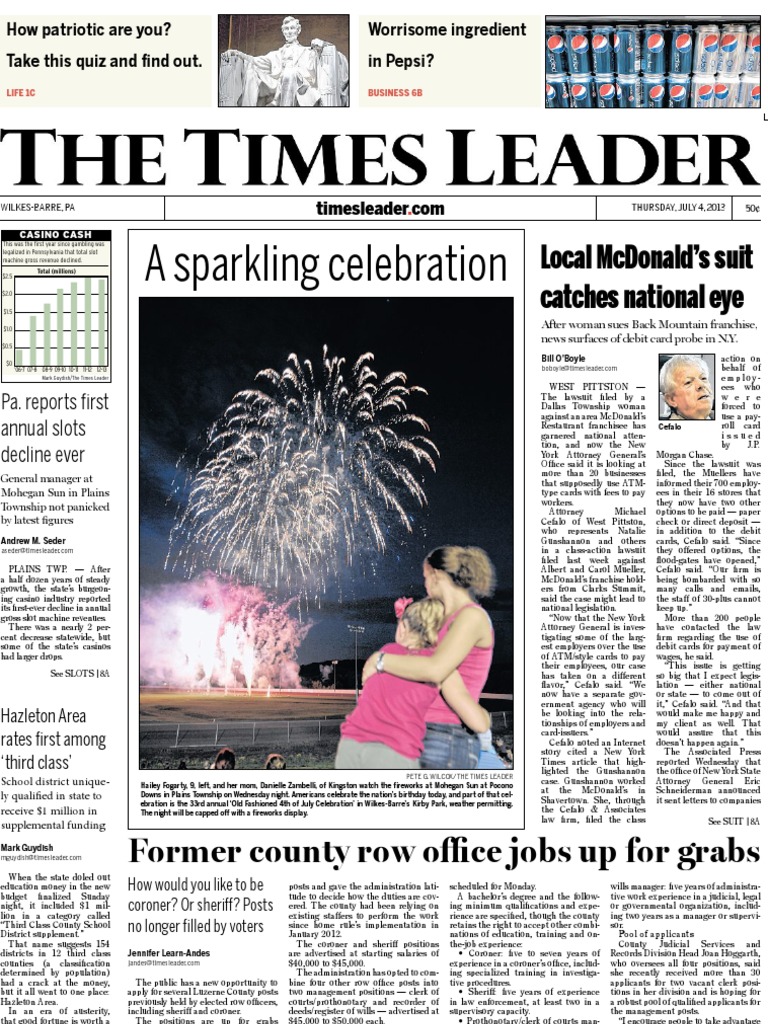 Times Leader 07-04-2013 | PDF | Polling Place | Chechnya