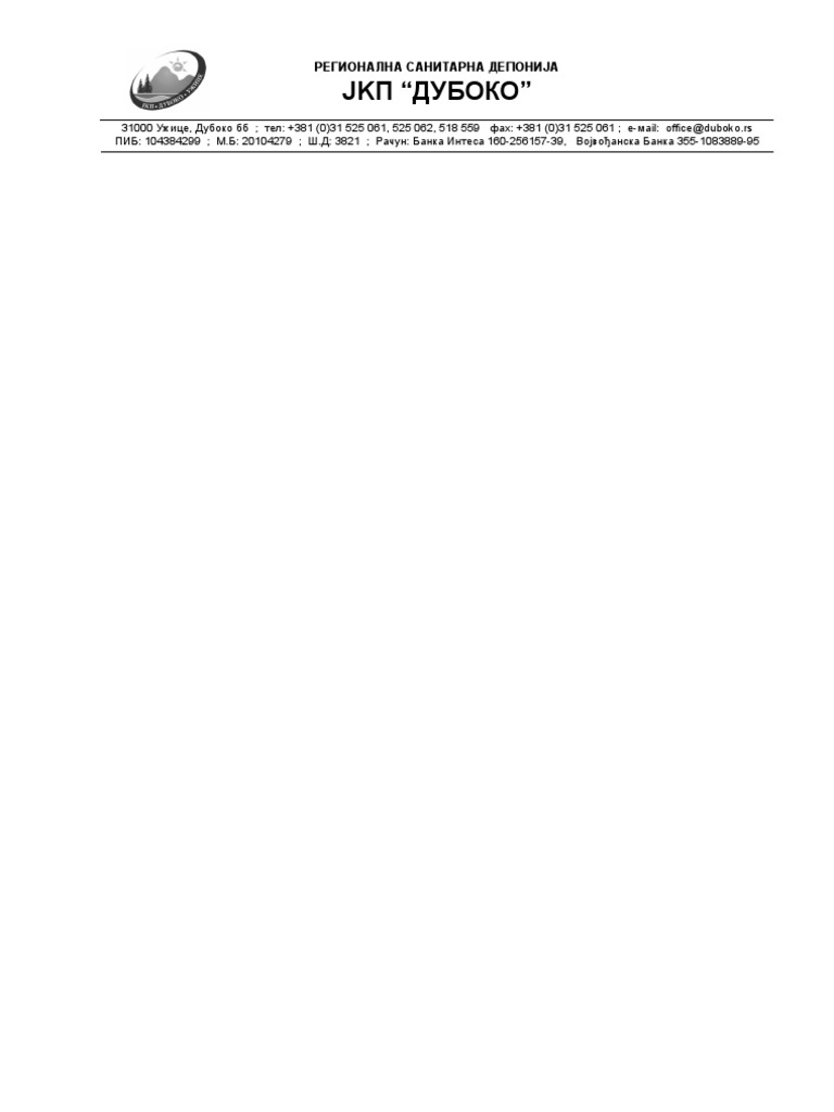 Memorandum I Forma Dopisa | PDF
