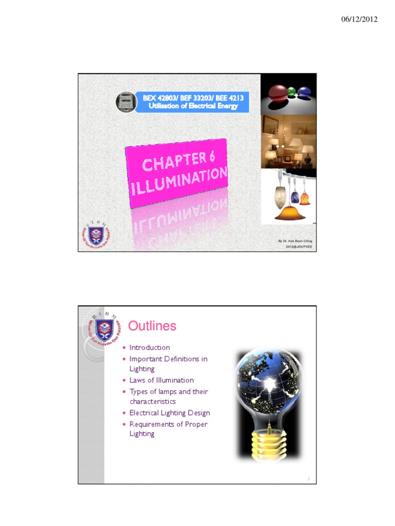 Illumination Engineering Fundamentals | PDF | Incandescent Light Bulb ...