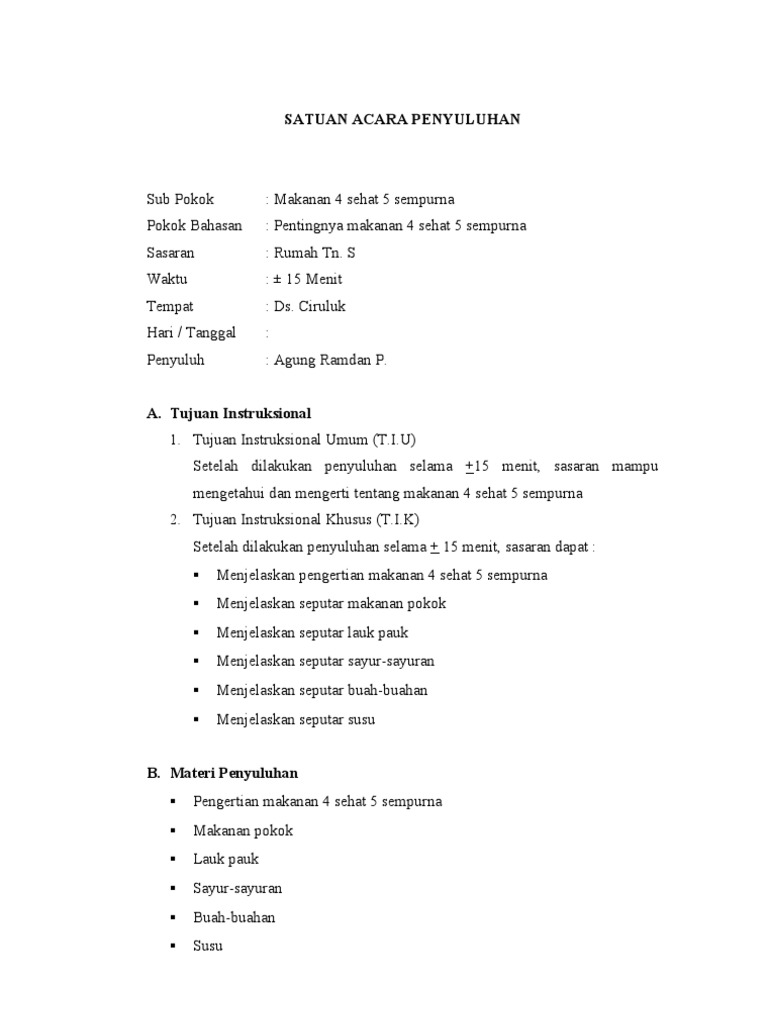 LEAFLET 4 Sehat 5 Sempurna | PDF | Kesehatan Holistik