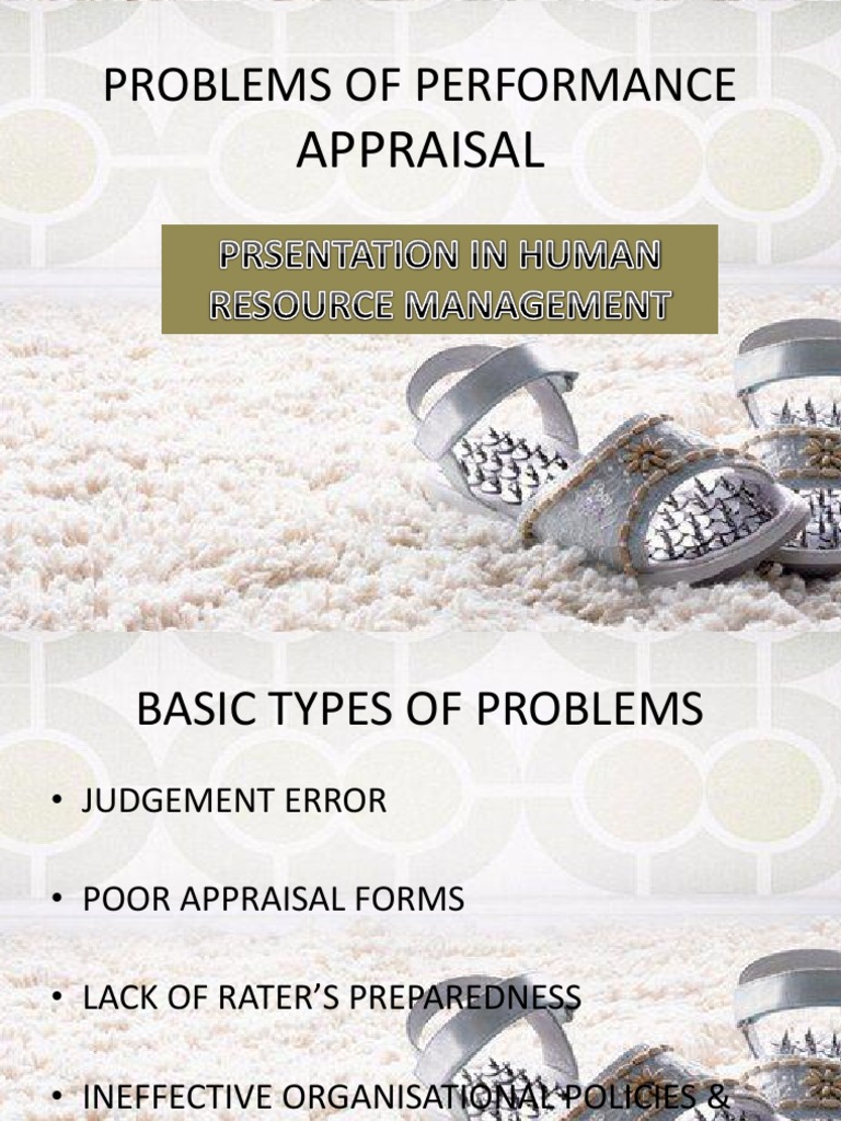 Performance Appraisal Problems Explained | PDF