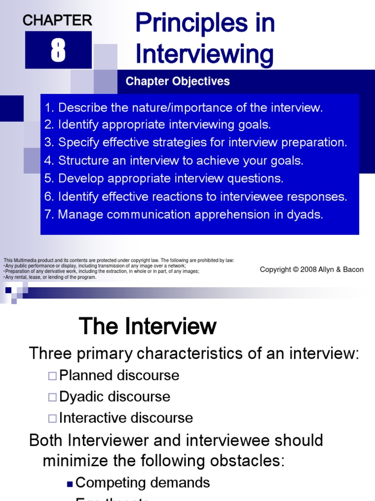 Principles in Interviewing | PDF | Interview | Nonverbal Communication