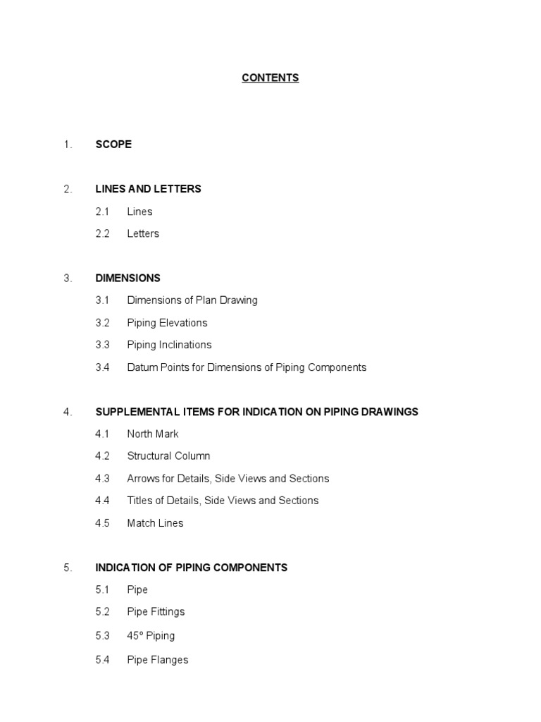 Guidelines for Preparing Piping Drawings | PDF | Pipe (Fluid Conveyance ...