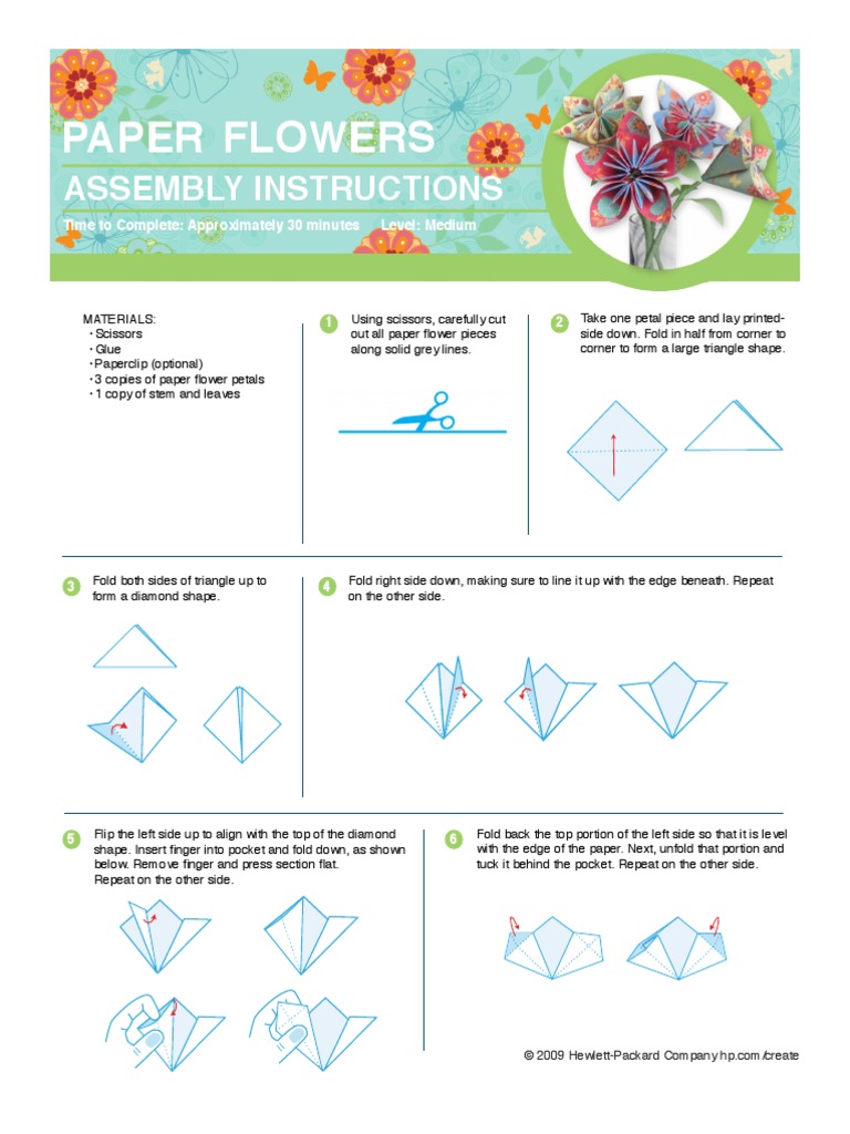 How To Make Paper Flowers | PDF