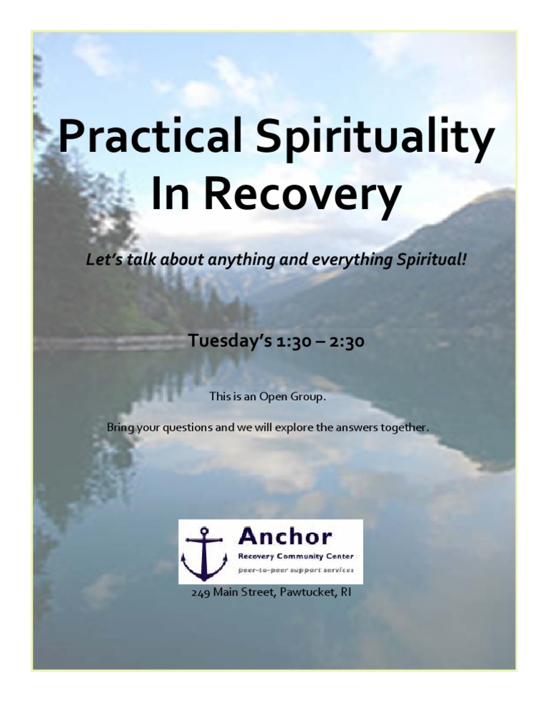 Spirituality in Recovery Group Meetings | PDF