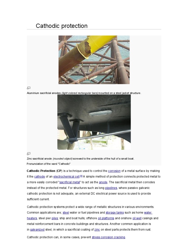 Cathodic Protection | PDF | Anode | Corrosion
