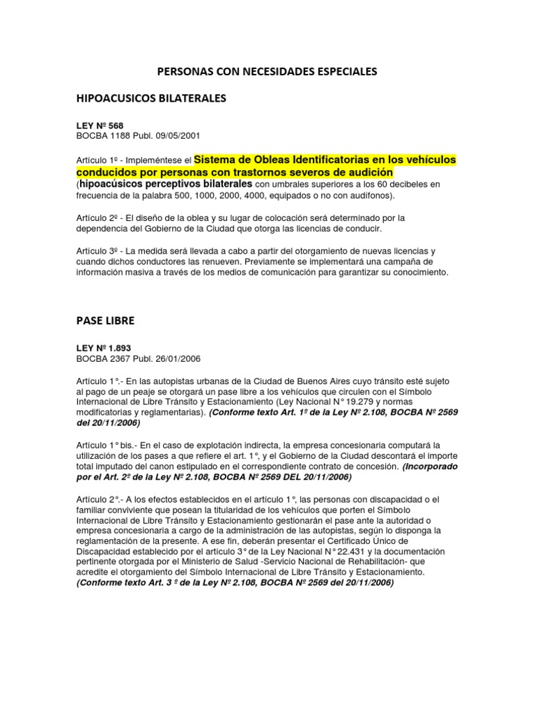 Personas Con Necesidades Especiales | PDF