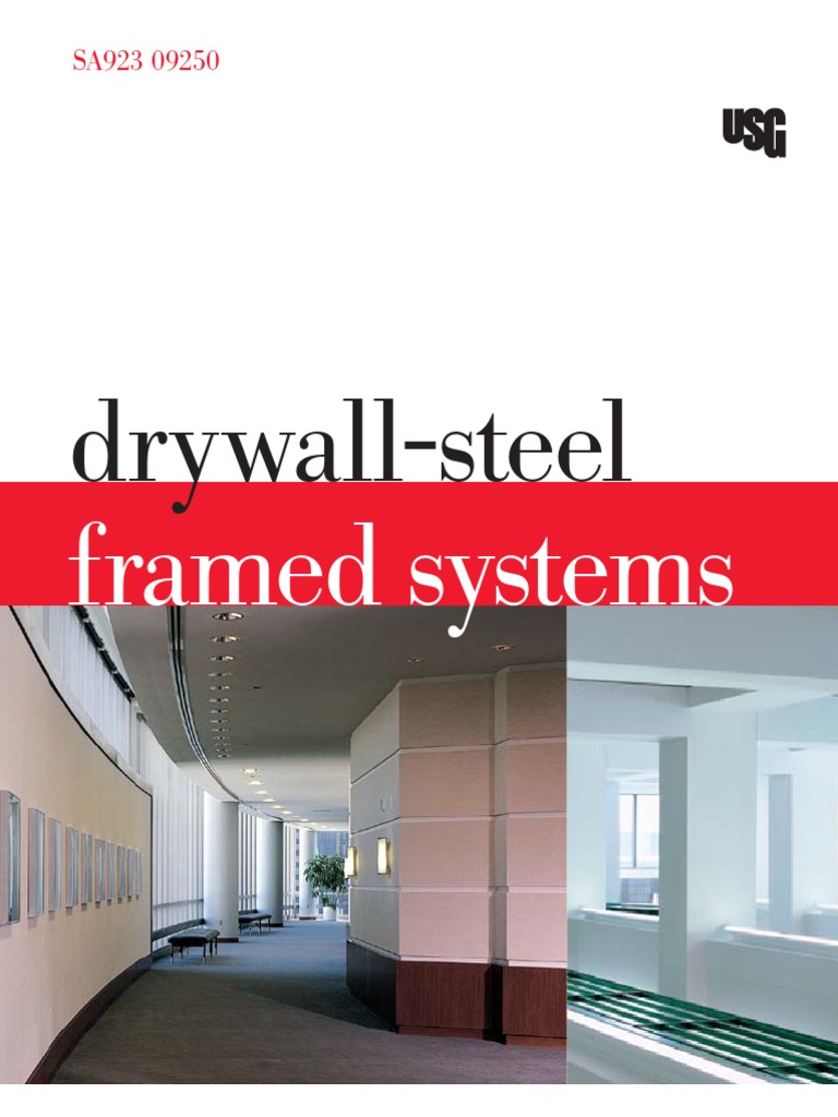 Drywall-Steel Framed Systems | PDF | Drywall | Framing (Construction)