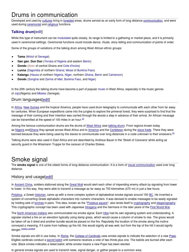 Drums in Communication | PDF