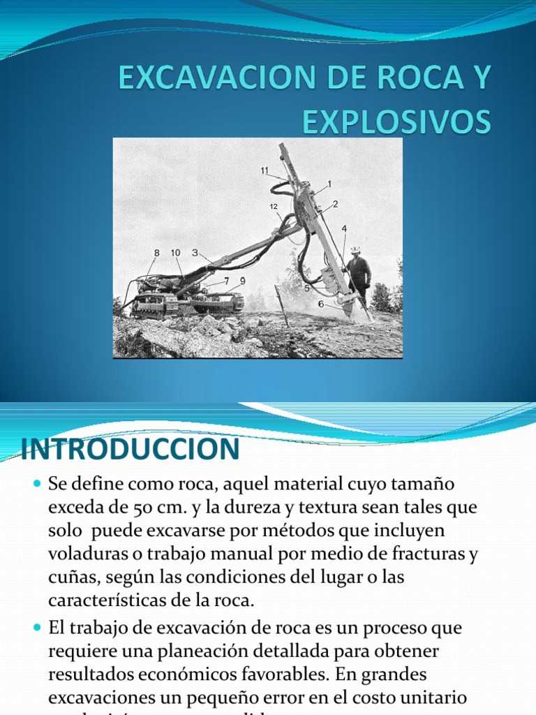 Excavación y Perforación de Roca | PDF | Material explosivo | Aluminio