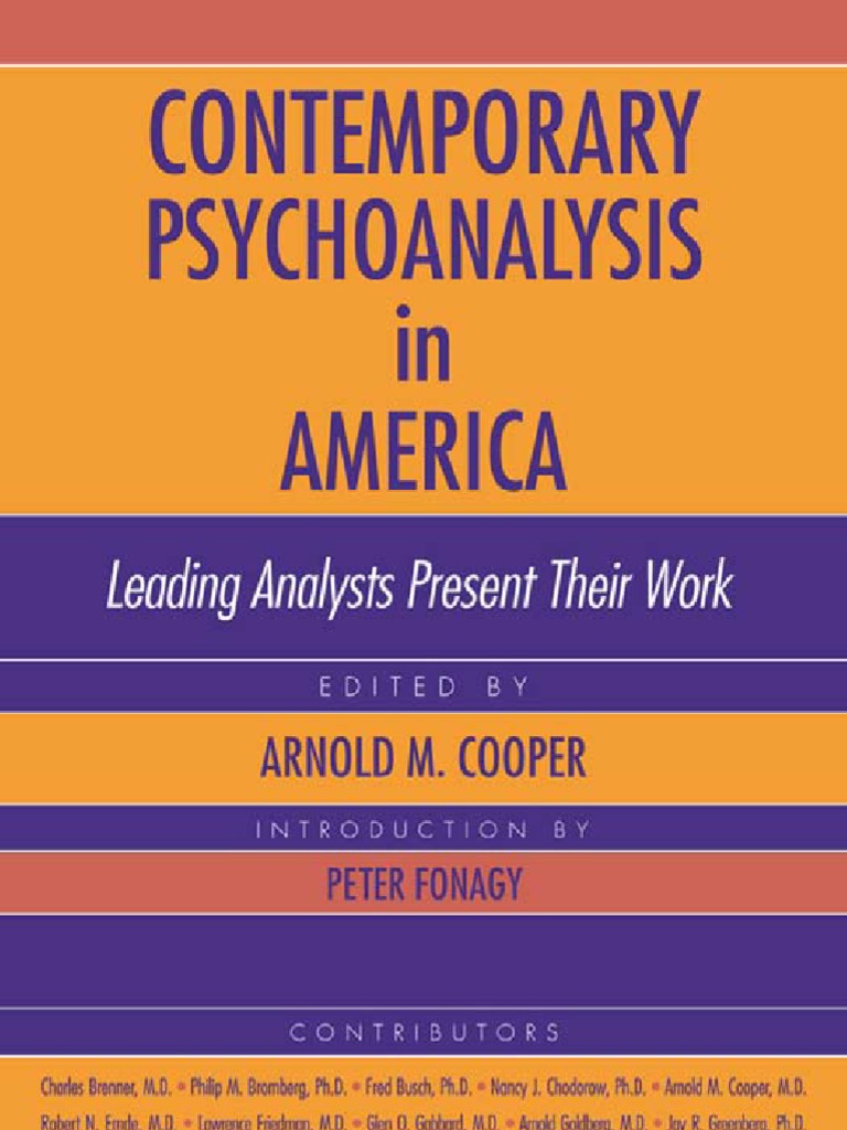 Arnold M. Cooper Contemporary Psychoanalysis in America Book | Download ...