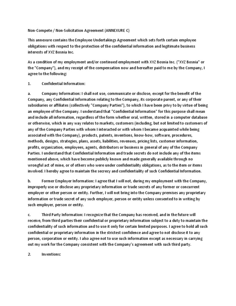 Employee Undertaking PDF | PDF | Confidentiality | Trade Secret