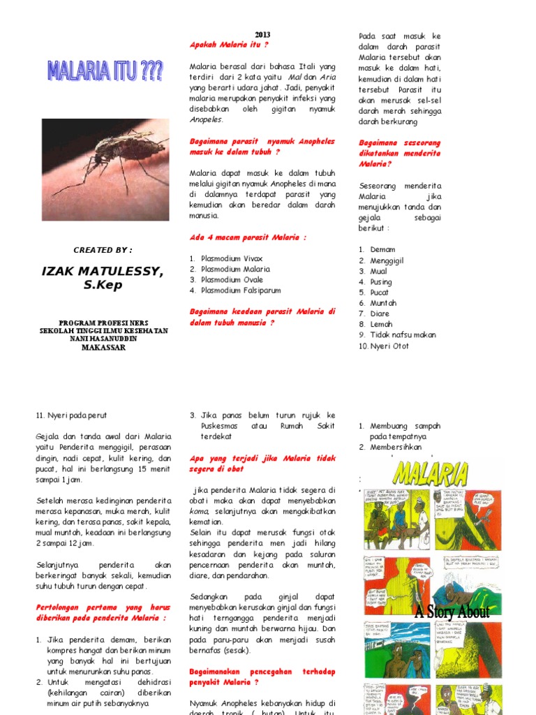 Leaflet Malaria | PDF