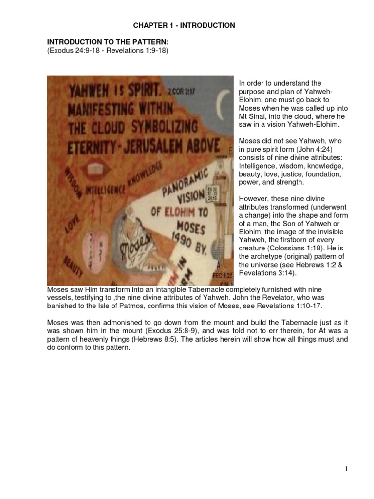 Scientific Introduction To The Divine Pattern | PDF | Tongue | Tabernacle