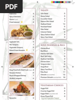 Nuri Sushi Menu Cape Town | PDF | Sushi | Japanese Cuisine