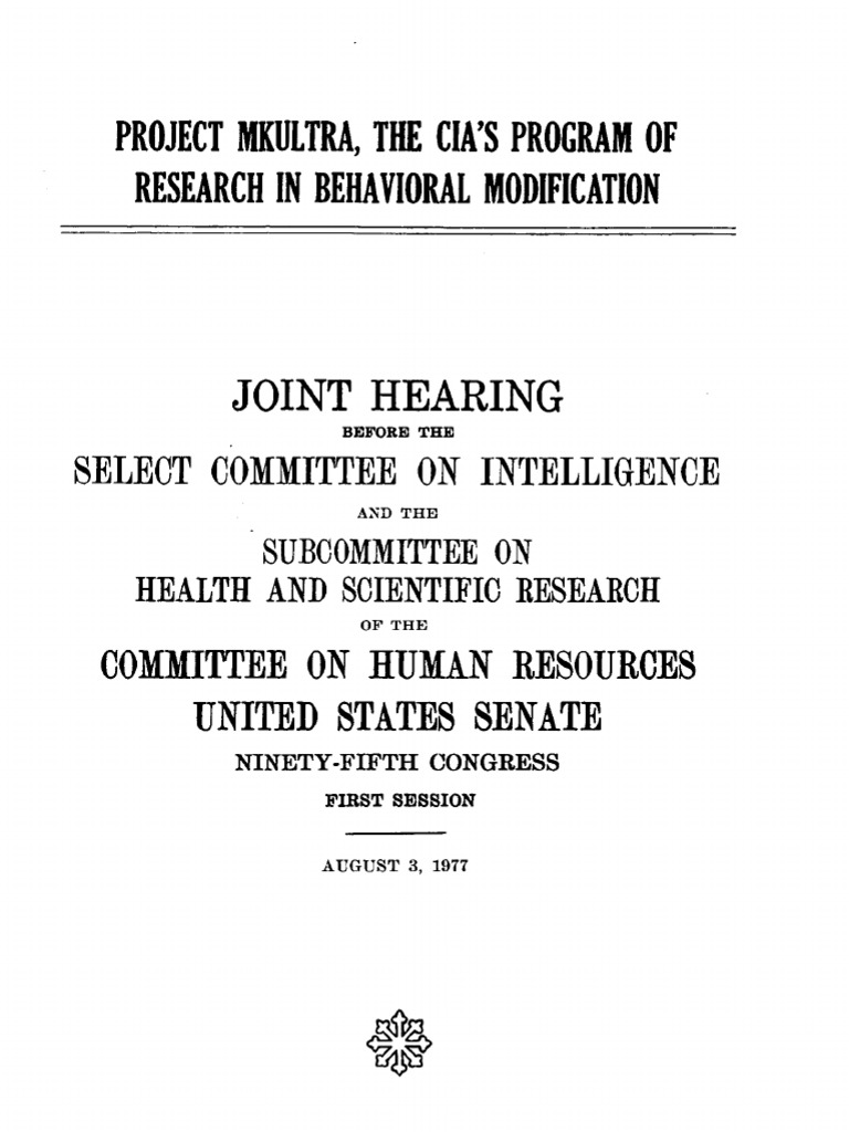 MK Ultra | PDF | Central Intelligence Agency | Government