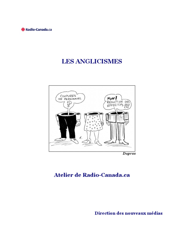 Les Anglicismes | Langue française | Lexique