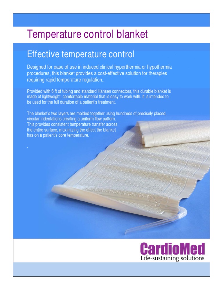 Temperature Control Blanket for Therapies | PDF