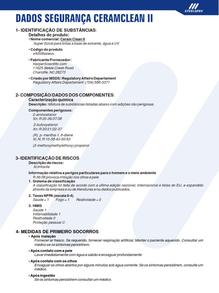 Ceram Clean 2 | PDF | Temperatura | Química
