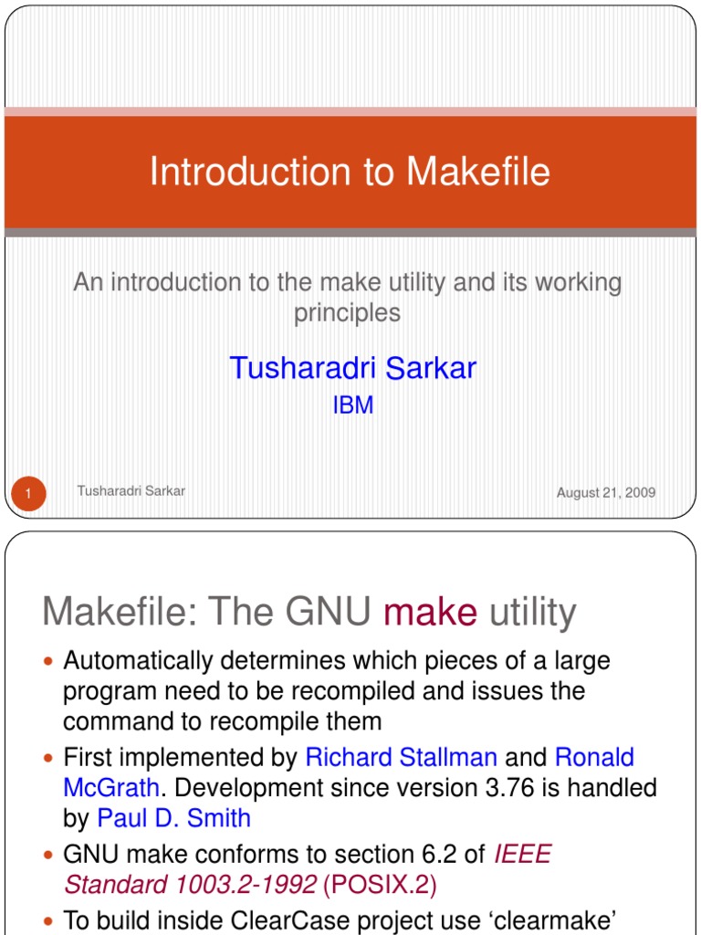 Introduction To Makefile | PDF | Computer Programming | Software ...