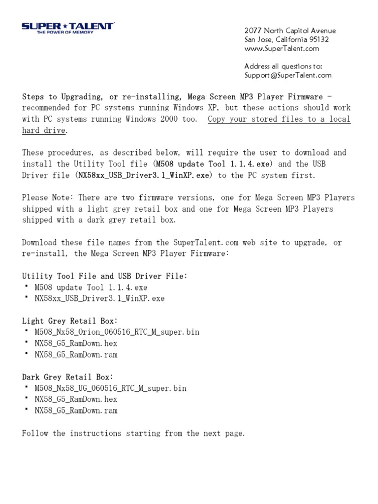 Instruct MP3 Firmware Install 05-06 | PDF | Personal Computers | Icon ...