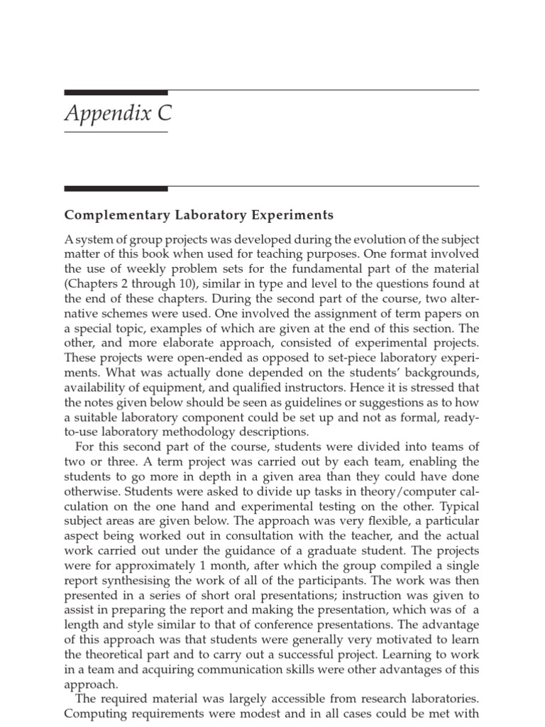 Appendix C: Complementary Laboratory Experiments | PDF | Ultrasound ...