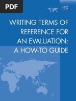 Terms of Reference Preparation Manual | PDF | Project Management ...