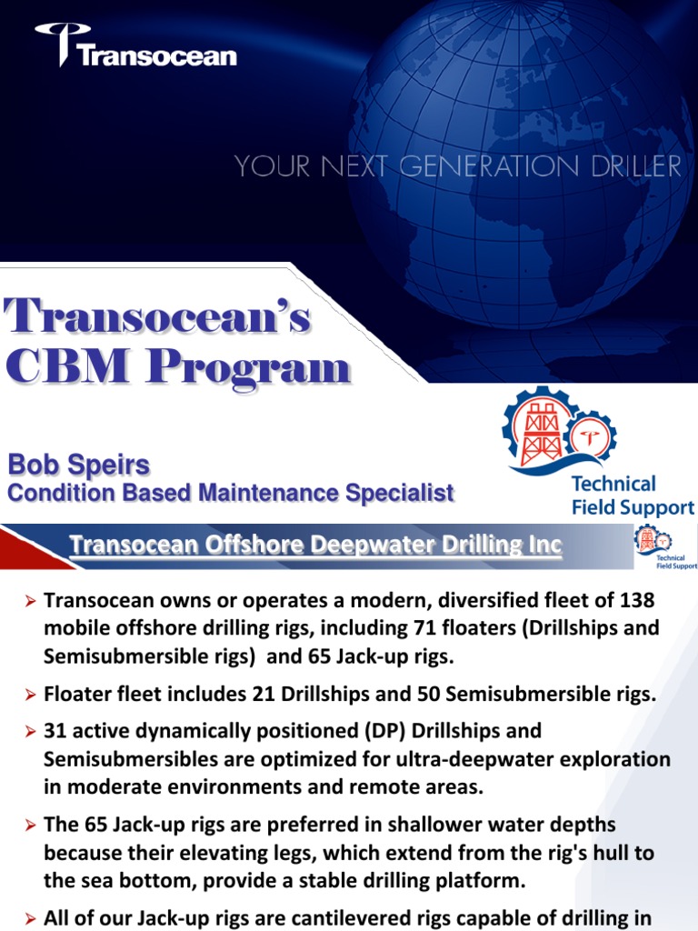 Rig Condition Monitoring 1 | PDF | Drilling Rig | Offshore Drilling