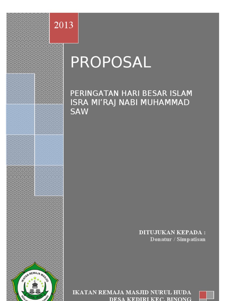 Proposal Isra Mi'Raj | PDF | Agama & Spiritualitas | Perjalanan