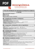 MODELO BÁSICO DA FISPQ | Embalagem e Rotulagem | Química | Avaliação ...