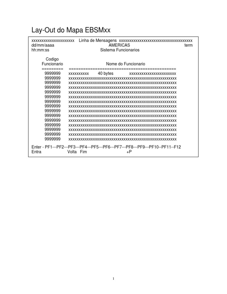 Exercícios CICS mapa | PDF