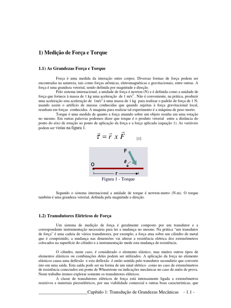 Apostila Transdutores - Incluindo Pressao | PDF | Piezoeletricidade ...