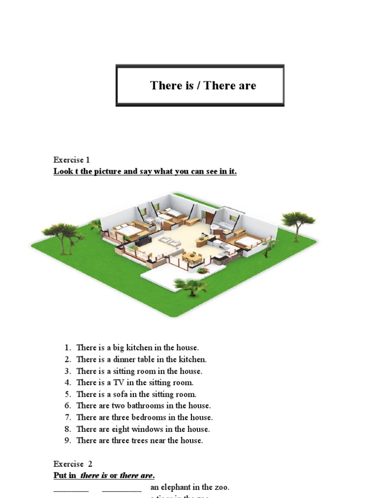 There Is There Are Written Exercises | PDF | Foods | Leisure