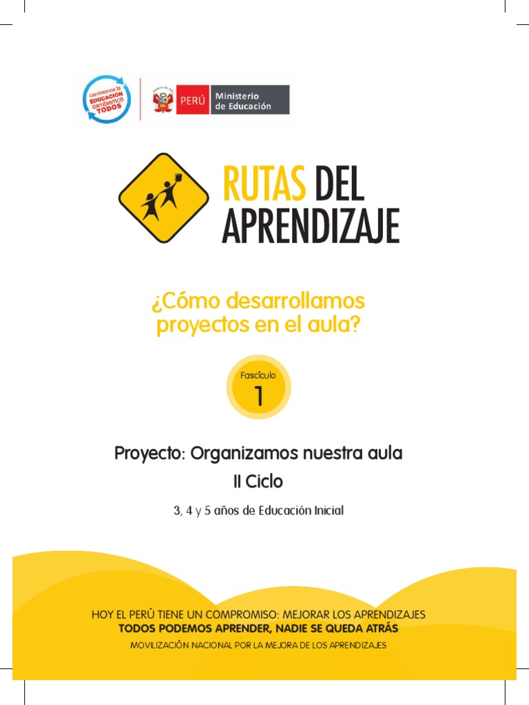 Rutas Del Aprendizaje Nivel Inicial Pdf Aprendizaje Planificación