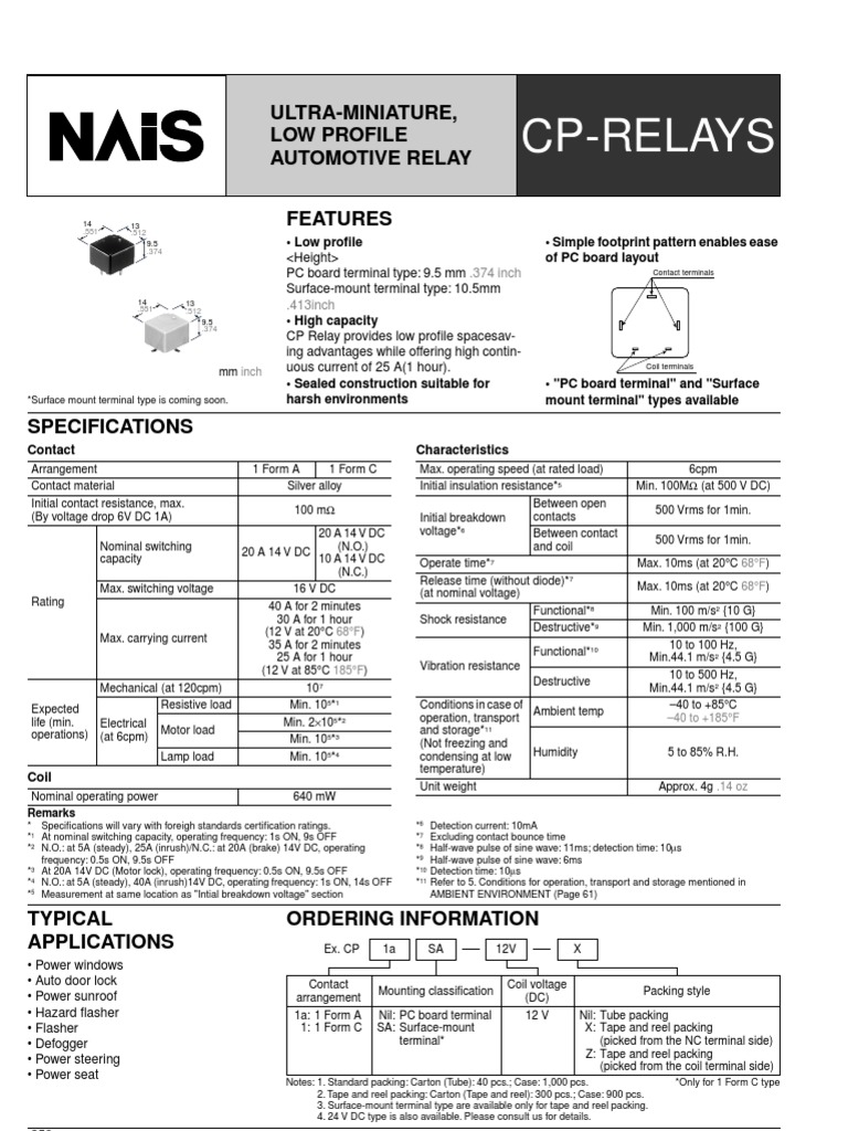 1 | PDF | Relay | Printed Circuit Board