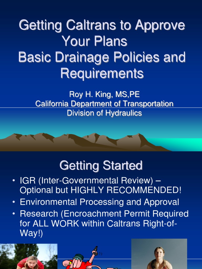 0 Getting Caltrans to Approve Your Plans (1) | Drainage | Floodplain