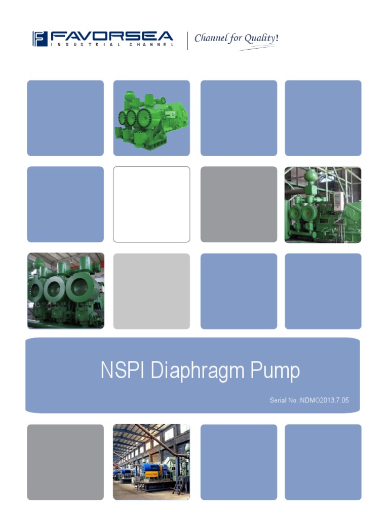 NSPI Diaphragm Pump | PDF | Pump | Aluminium Oxide