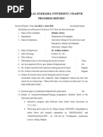 Six Monthly Progress Report Format | PDF | Academia | Vocational Education