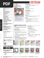 Hilti CP 636 Firestop Mortar Data Sheet | PDF | Concrete | Mortar (Masonry)