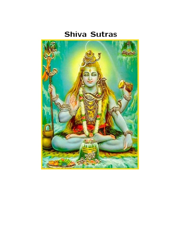 Shiva Sutras | PDF